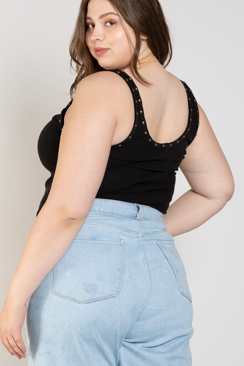 Studded Tank~Curve – The Boutique at Mira's